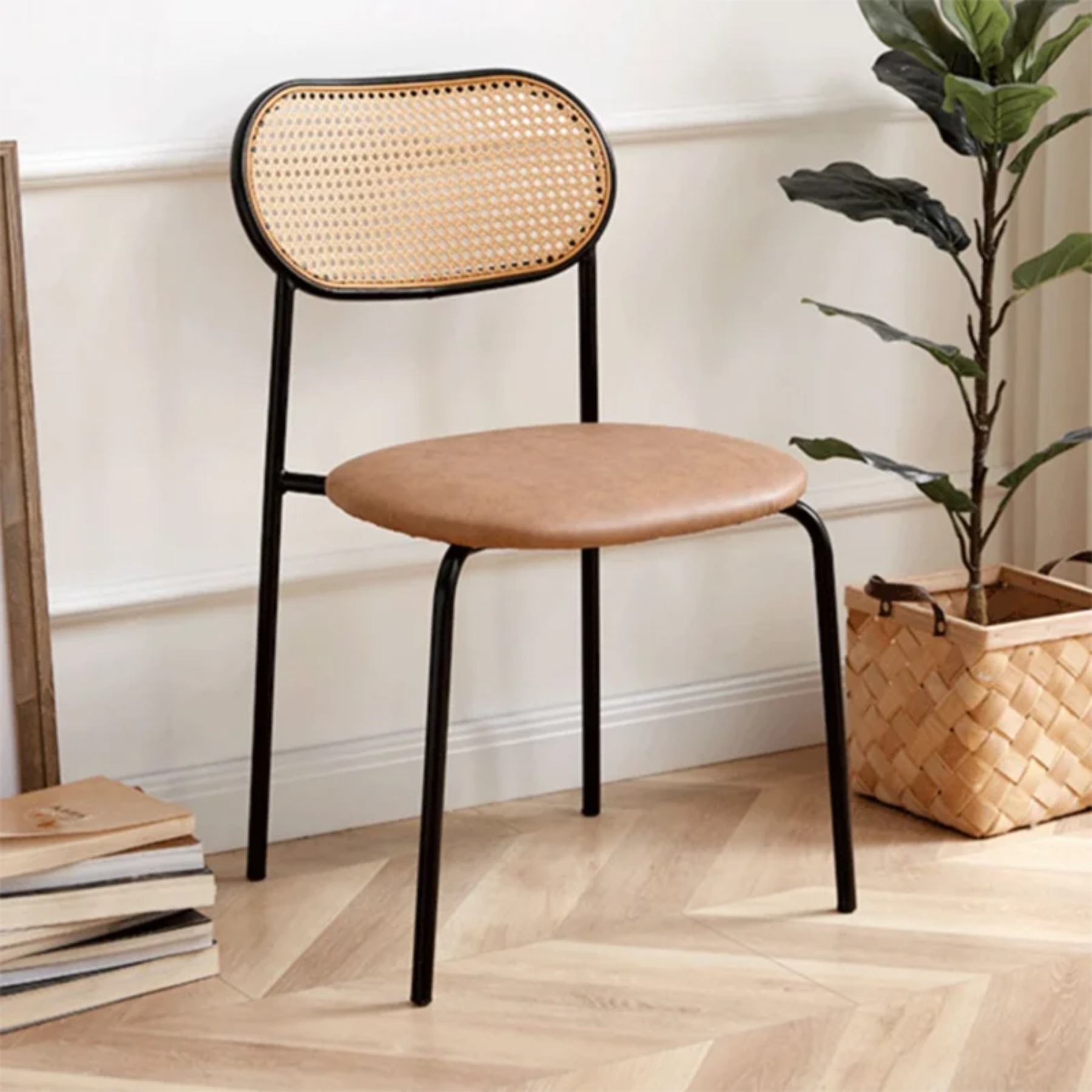 Kara Nordic Rattan Dining Chair – My Home Design
